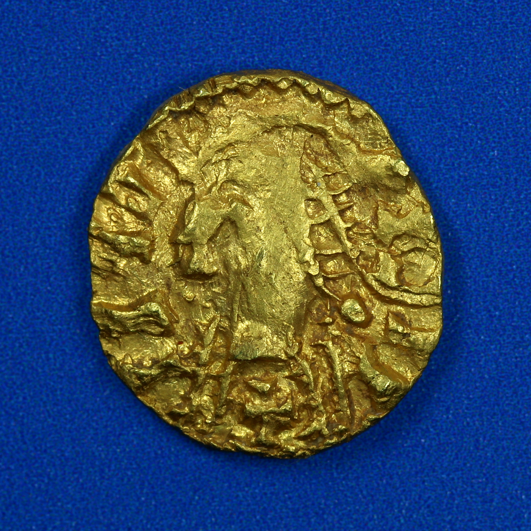 Merovingian AD 560-585 Gold Tremissis Nantes mint - Silbury Coins ...