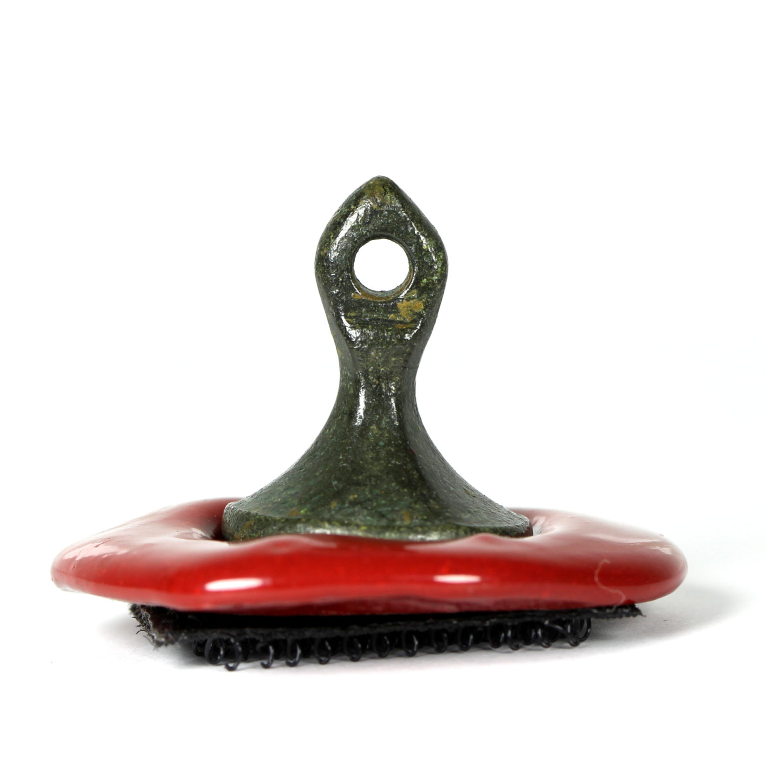 Medieval Bronze Seal Matrix - Clasped Hands 'TENET LA FOY' (From a ...