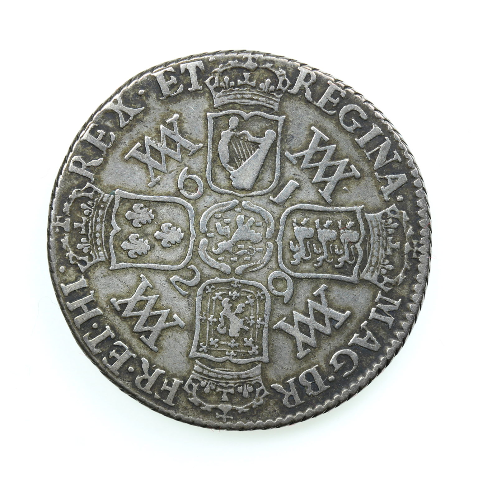 William and Mary AD 1689-1694 Silver Shilling AD 1692 - Silbury Coins ...