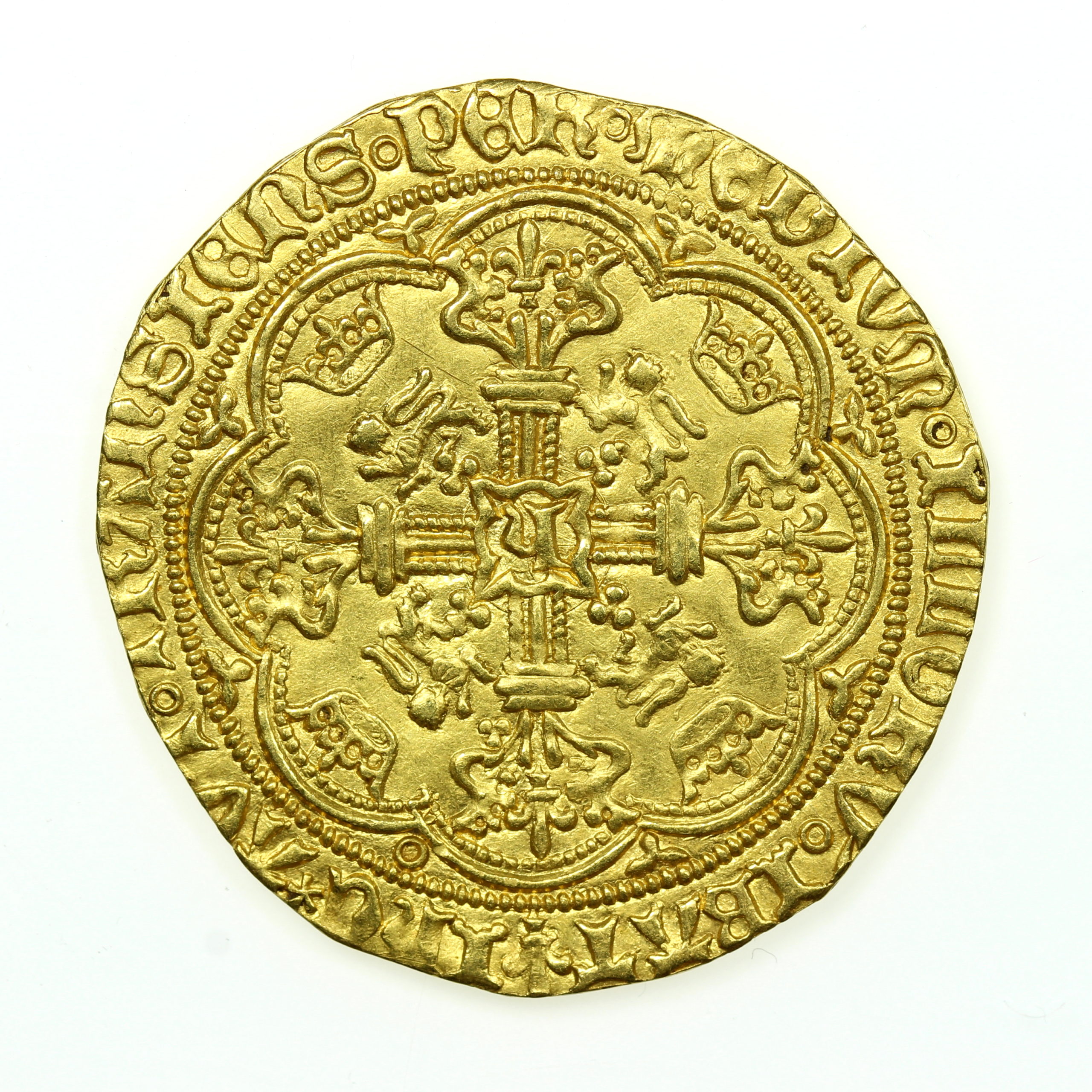 Henry VI AD 1422-1461 (1st Reign) Gold Noble, London Annulet issue ...