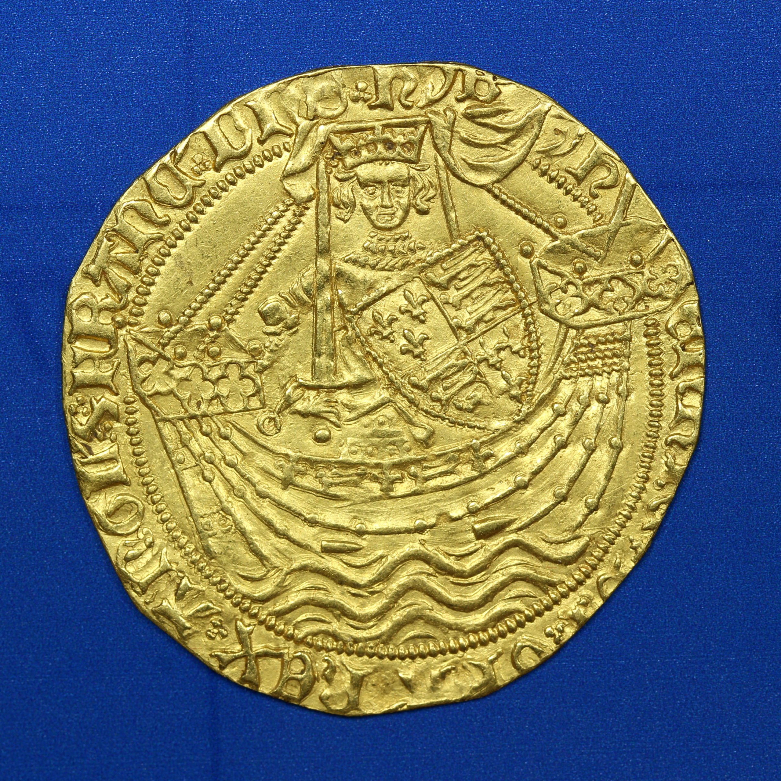 Henry VI AD 1422-1461 (1st Reign) Gold Noble, London Annulet issue ...