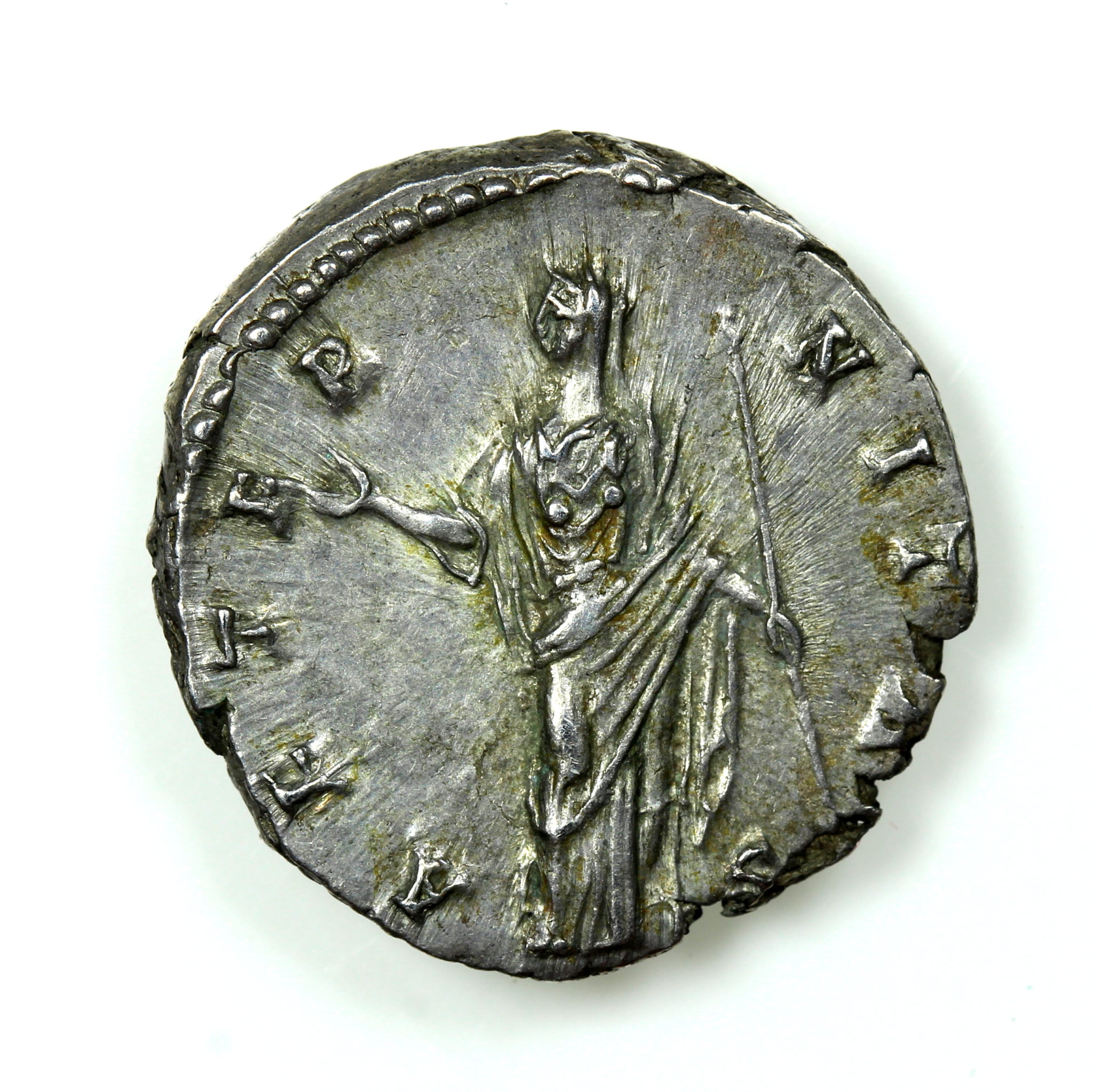 Diva Faustina Senior, wife of Antoninus Pius AD 138-161 Silver Denarius ...