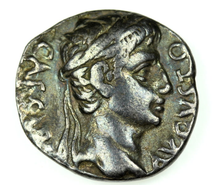 Augustus 27 BC- AD 14 Silver Denarius, The Twelve Caesars Hexastyle ...