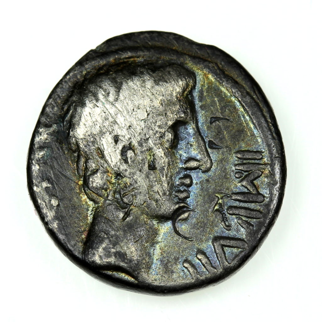 OCTAVIAN 29-28 BC Silver Quinarius, The Twelve Caesars, Victory on ...