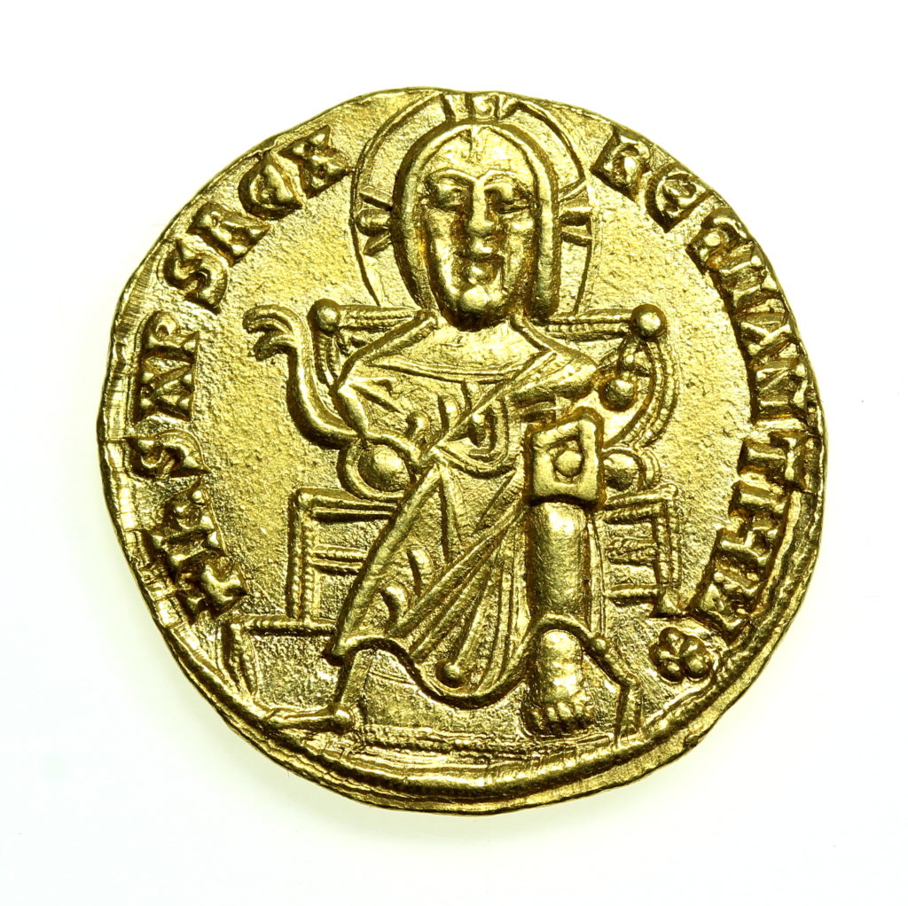 Byzantine Basil I & Constantine AD 863-886 Gold Solidus - Silbury Coins ...