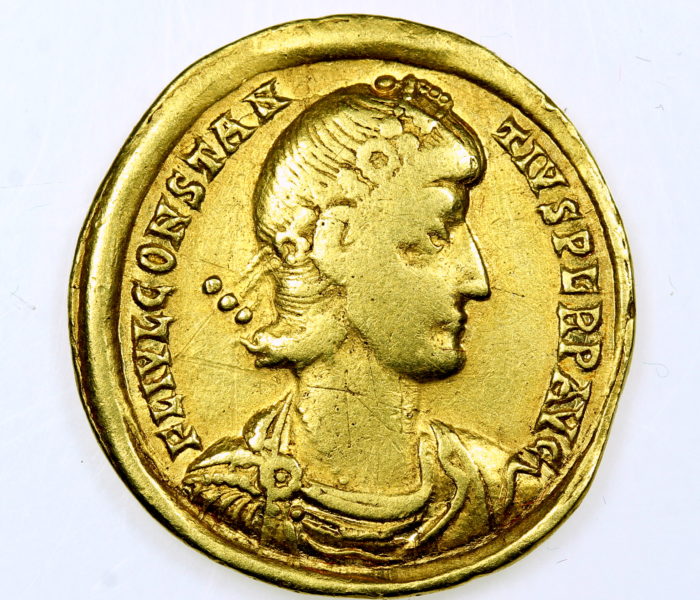 Constantius II AD 337-361 Gold Solidus Nicomedia - Silbury Coins ...
