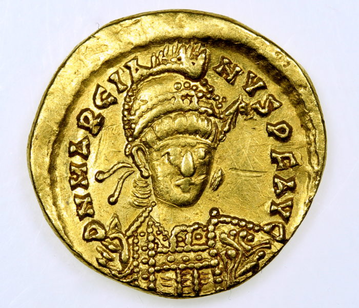 Marcian AD 450-457 Gold Solidus Constantinople - Silbury Coins ...