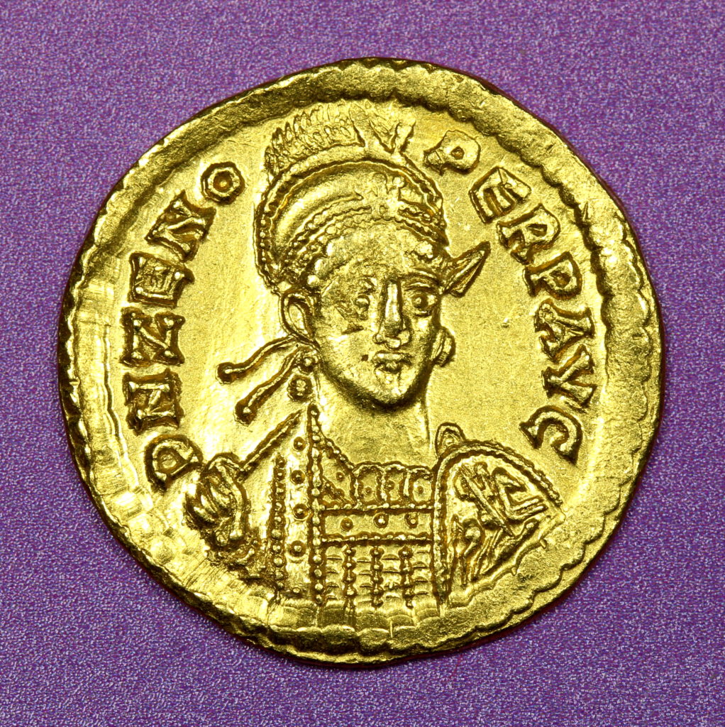Zeno AD 474-491 Gold Solidus Constantinople - Silbury Coins : Silbury Coins