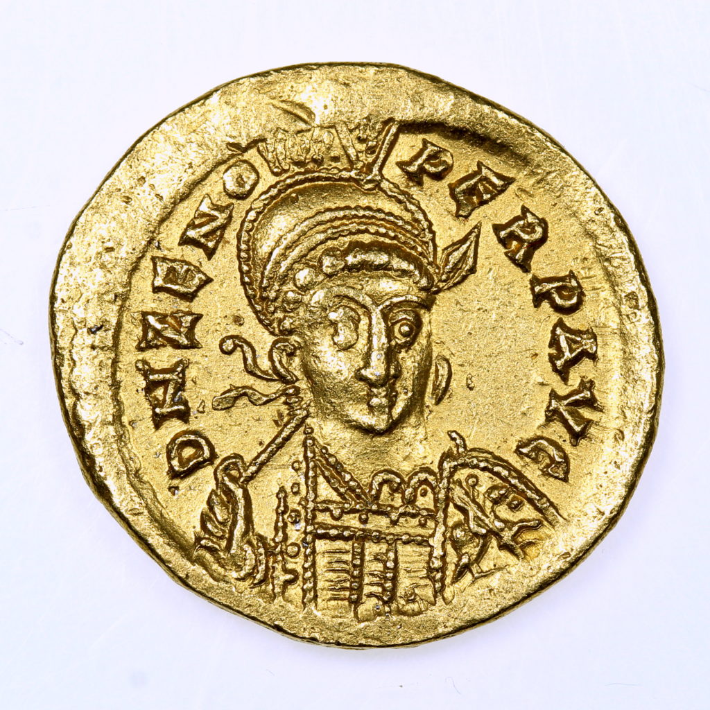Zeno AD 474-491 Gold Solidus Constantinople - Silbury Coins : Silbury Coins