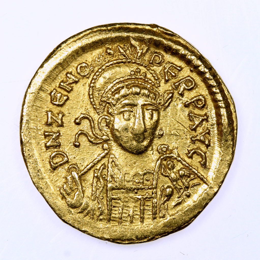 Zeno AD 474-491 Gold Solidus Constantinople - Silbury Coins : Silbury Coins