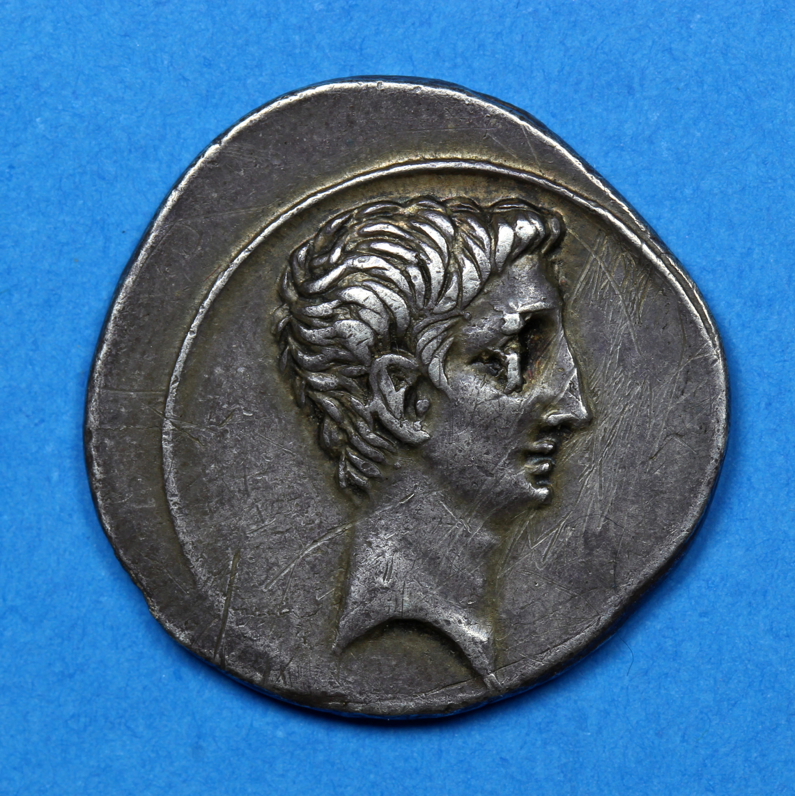 Roman Imperatorial Octavian 30-29 BC Silver Denarius - Silbury Coins ...