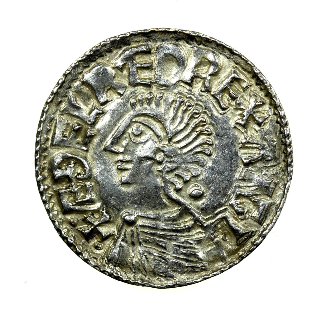 Aethelred II The Unready AD 978-1016 Silver Penny Long Cross type York ...
