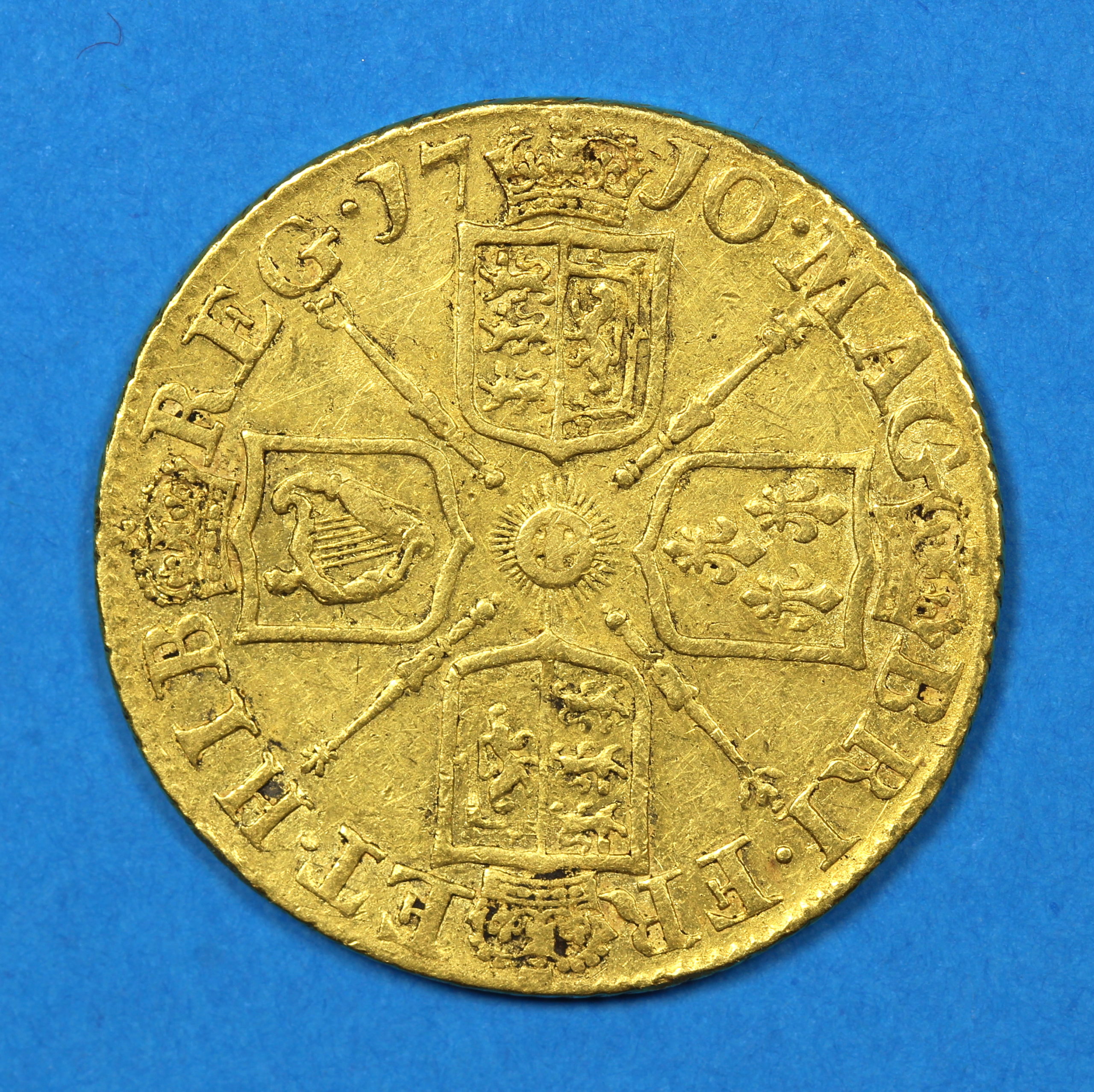 Anne AD 1702-1714 Gold Guinea 3rd bust AD 1710 - Silbury Coins ...
