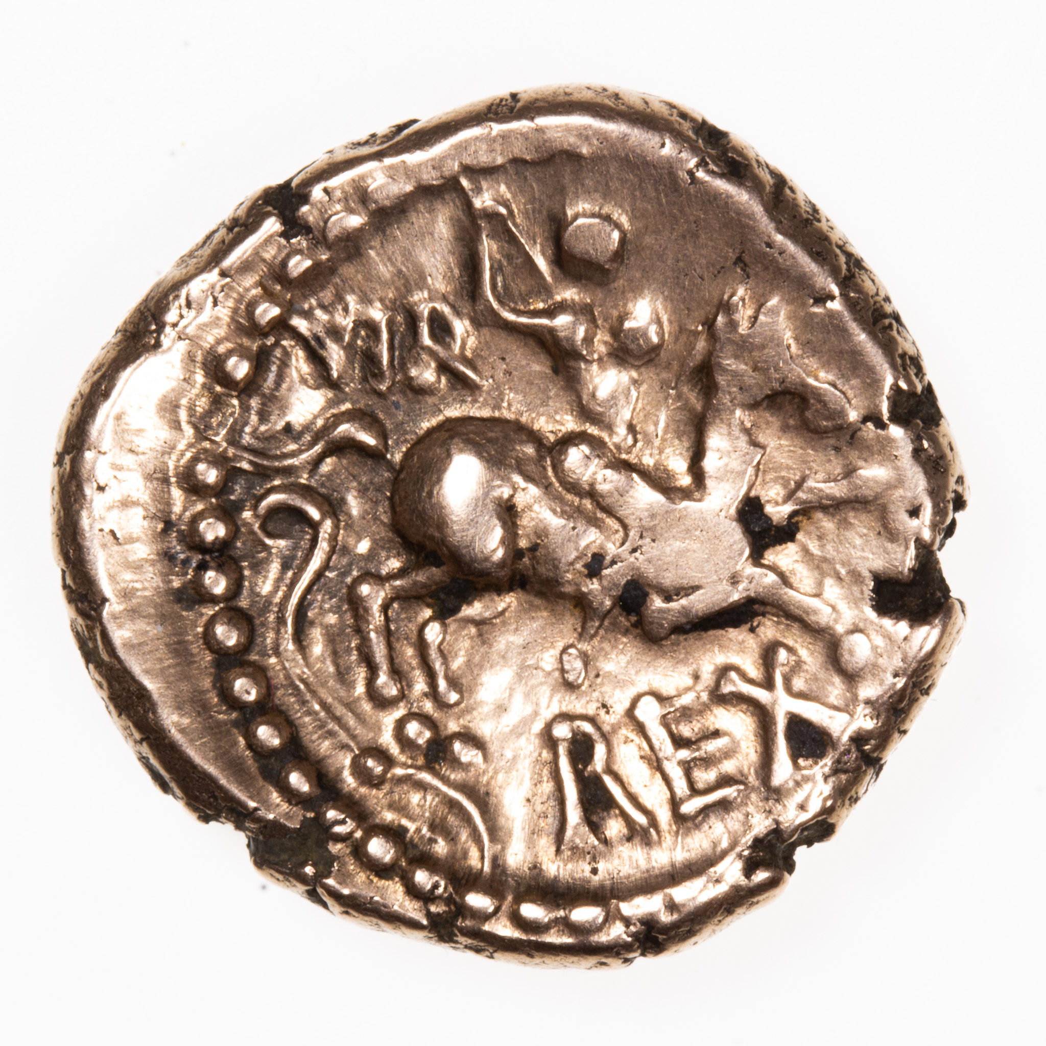 Atrebates Verica AD 10-40 Gold Stater Warrior Rex type - Silbury Coins ...