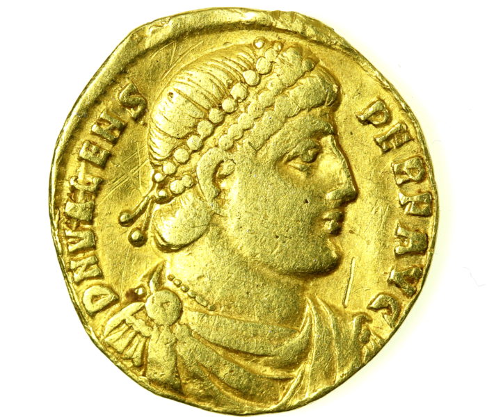 Valens AD 364-378 Gold Solidus Antioch mint - Silbury Coins : Silbury Coins