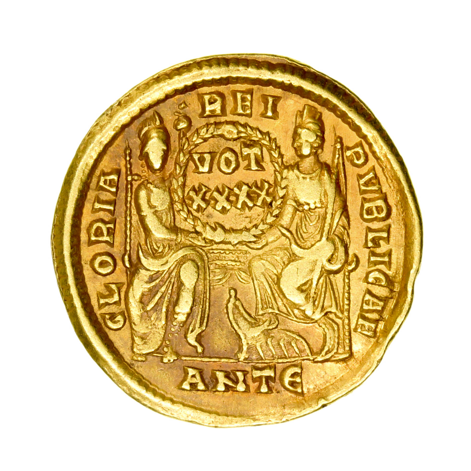 Constantius II AD 337-361 Gold Solidus Antioch - Silbury Coins ...