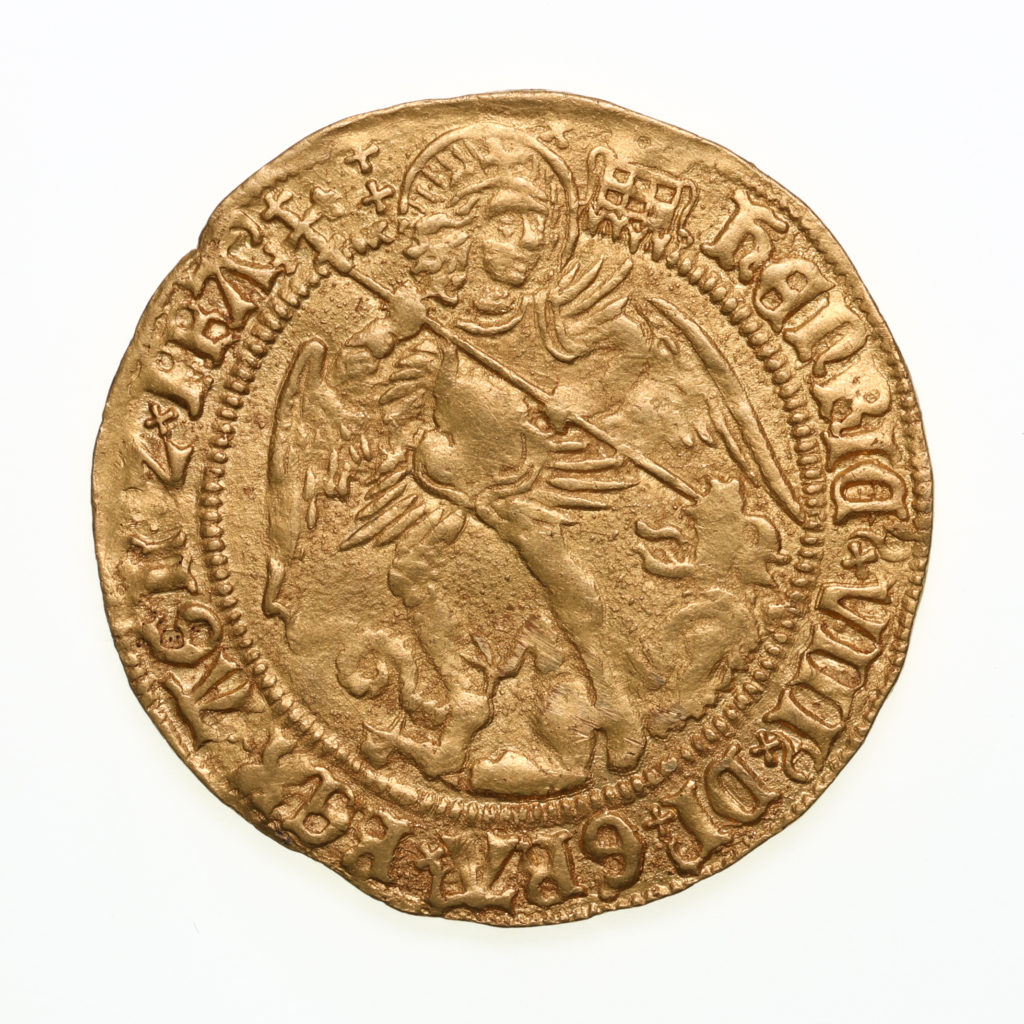 Henry VIII AD 1509-1547 Gold Angel 1st Coinage - Silbury Coins ...