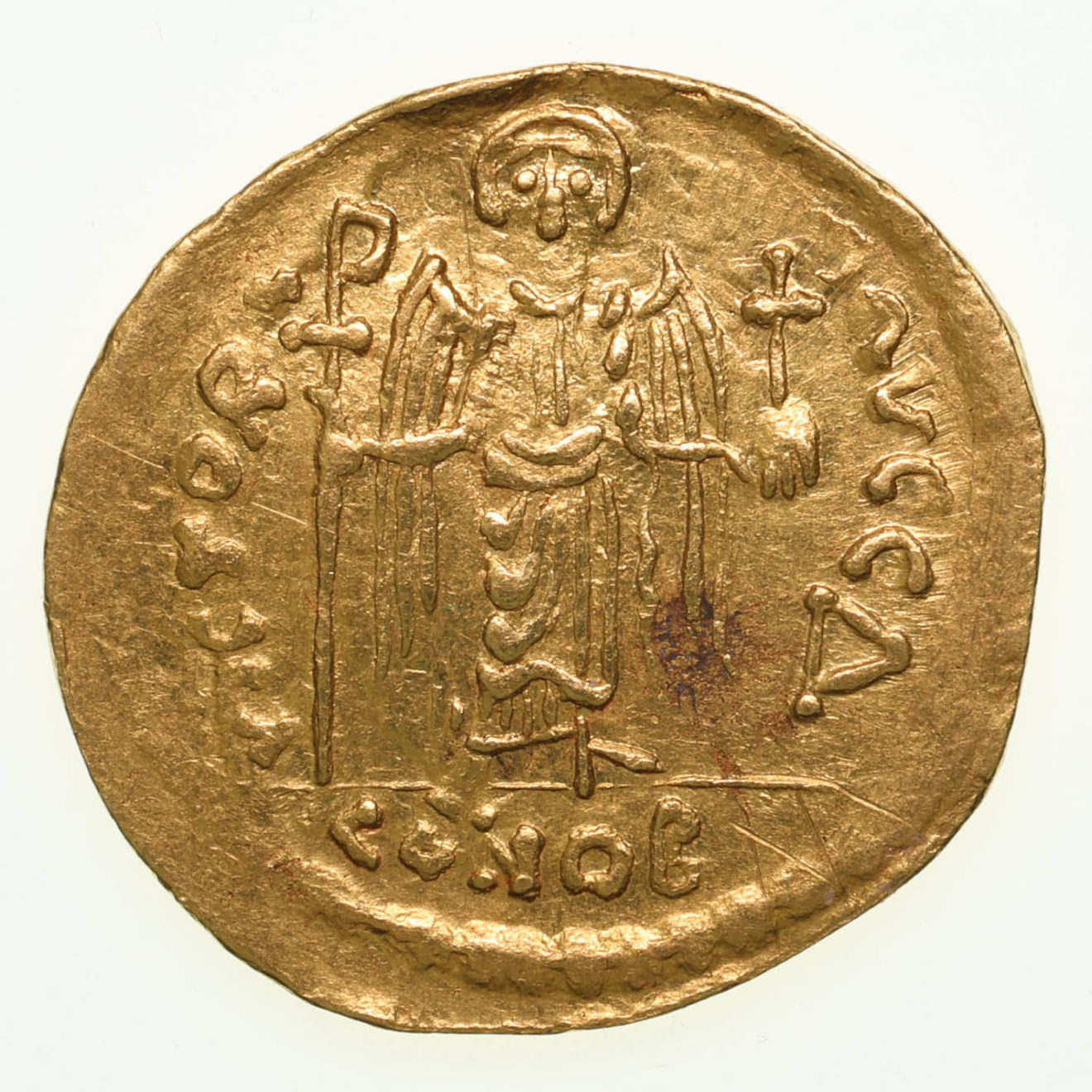Byzantine Maurice Tiberius AD 582-602 Gold Solidus Constantinople ...