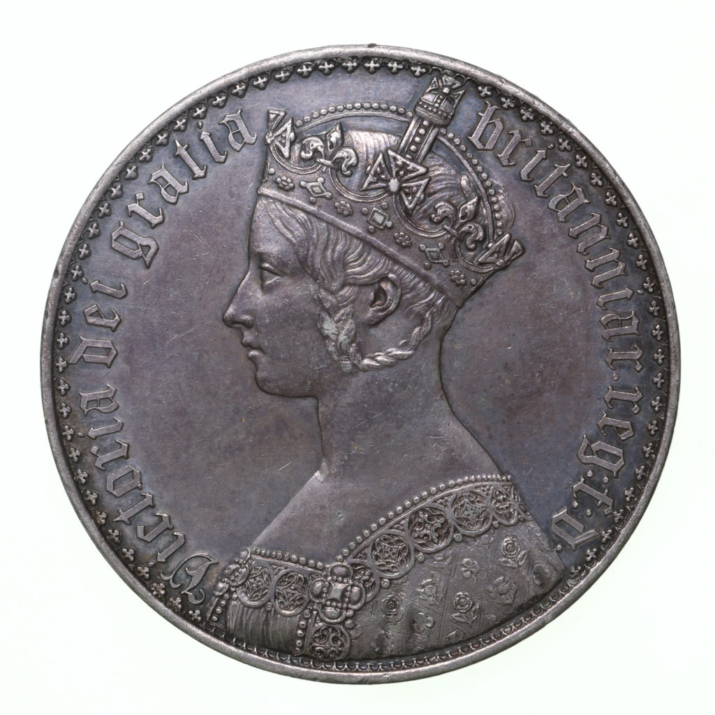 Victoria AD 1837-1901 Silver Gothic Crown AD 1847 - Silbury Coins ...