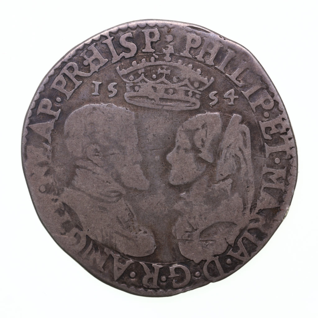 Philip and Mary AD 1554-1558 Silver Shilling AD 1554 - Silbury Coins ...