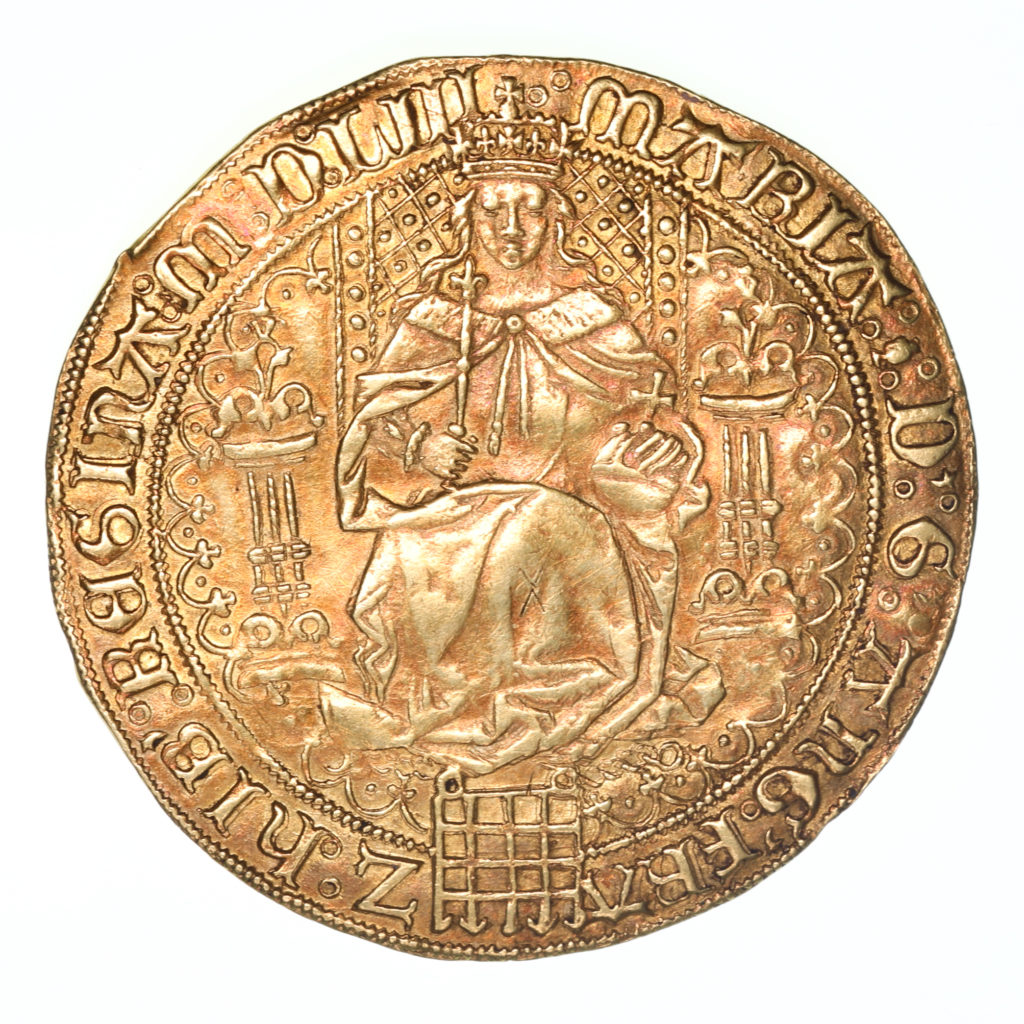 Mary AD 1553-1554 Gold Fine Sovereign - Silbury Coins : Silbury Coins