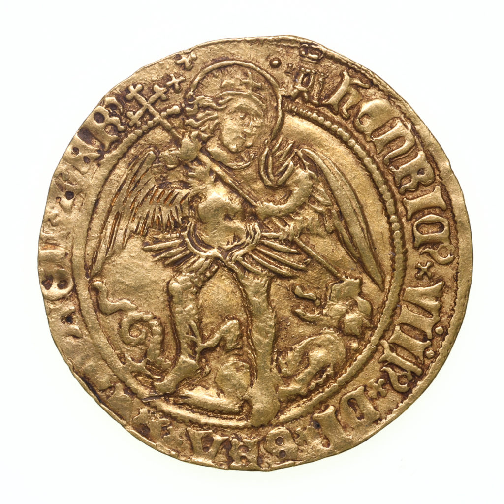 Henry VIII AD 1509-1547 Gold Angel 1st Coinage - Silbury Coins ...