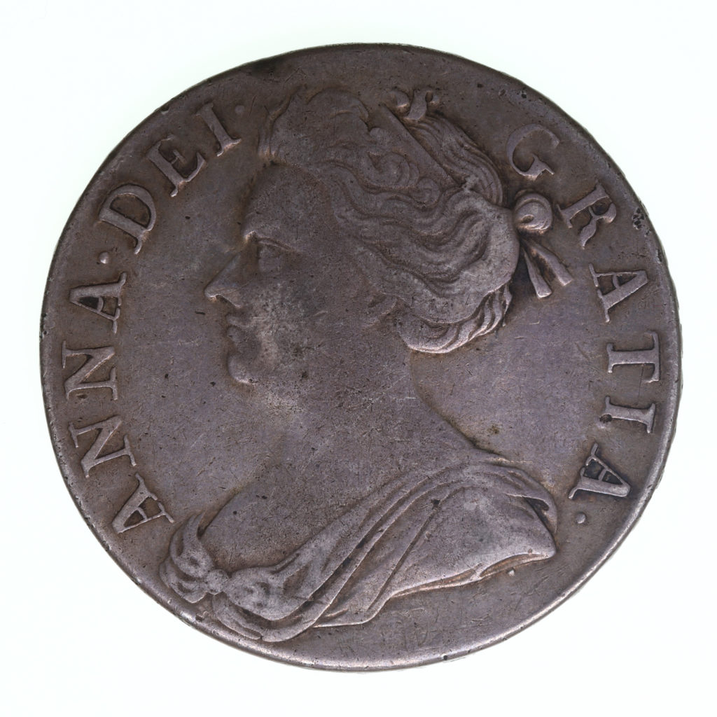 Anne AD 1702-1714 Silver Crown AD 1708 - Silbury Coins : Silbury Coins