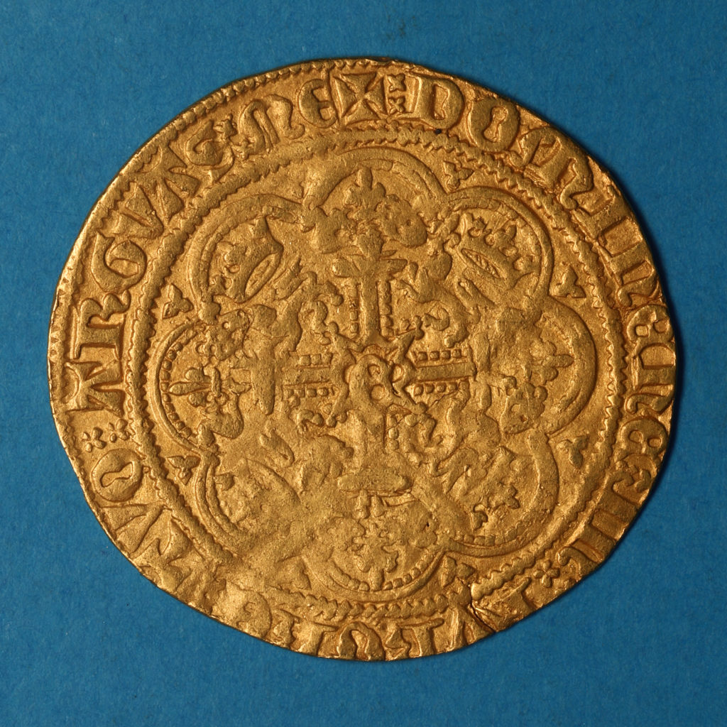 Edward III AD 1327-1377 Gold Half Noble Pre Treaty Period London - Silbury Coins : Silbury Coins