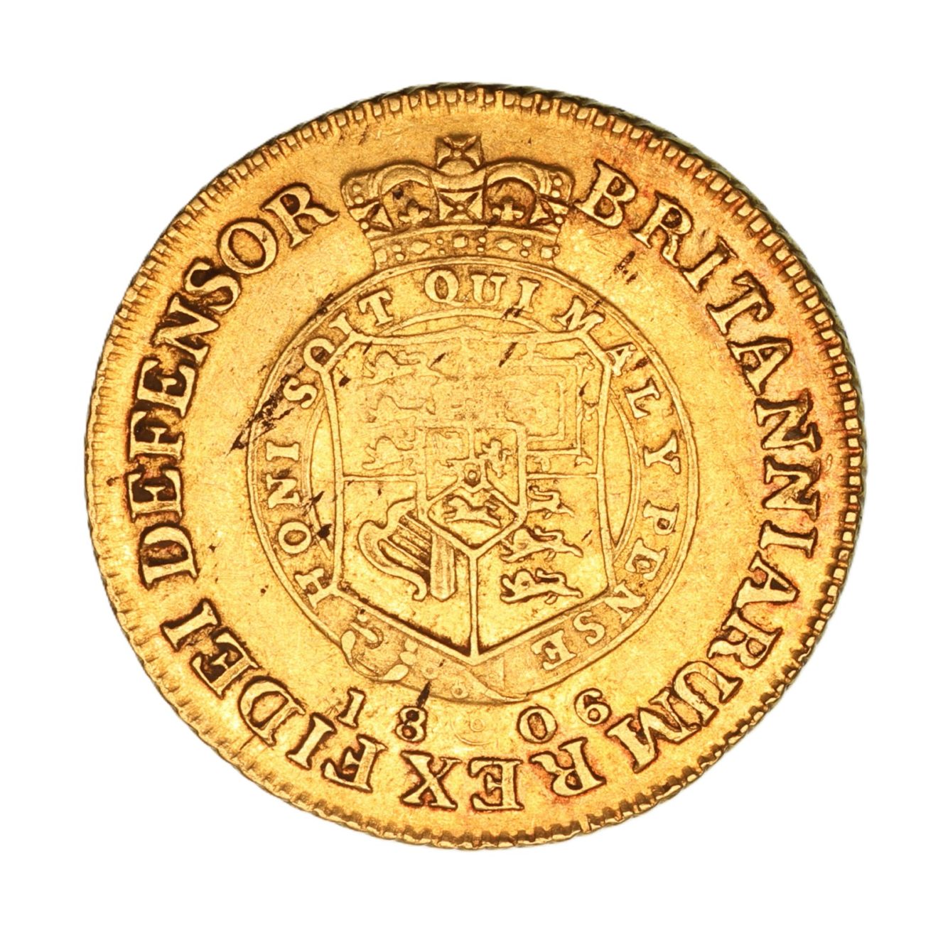 George III AD 1760-1820 Gold Half Guinea AD 1806 - Silbury Coins ...