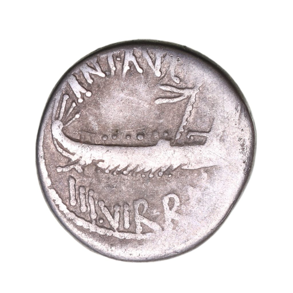 Roman Imperatorial Mark Antony 31 BC Silver Legionary Denarius ...