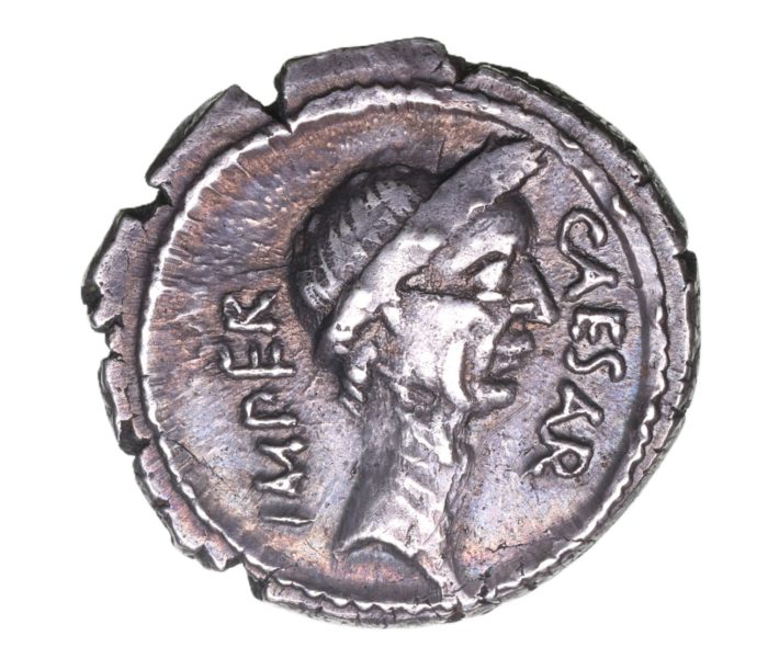 Julius Caesar died 44 BC Silver Denarius Rome - Silbury Coins : Silbury ...