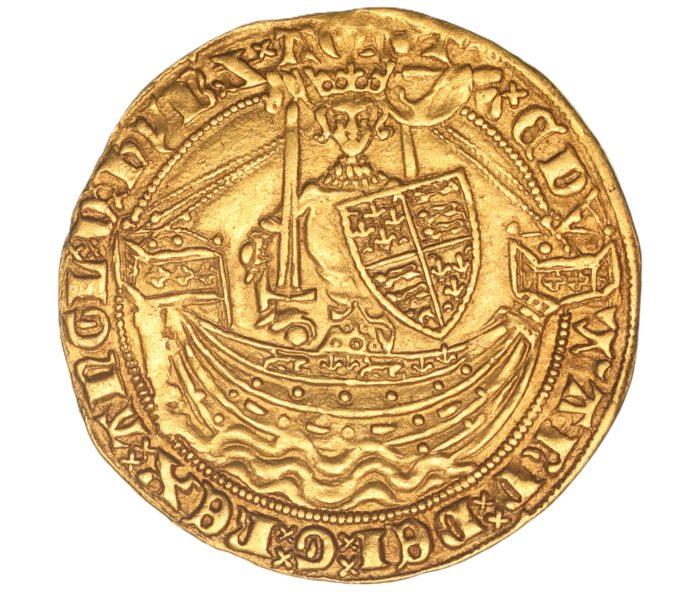 Edward III AD 1327-1377 Gold Half Noble Treaty Period London - Silbury ...