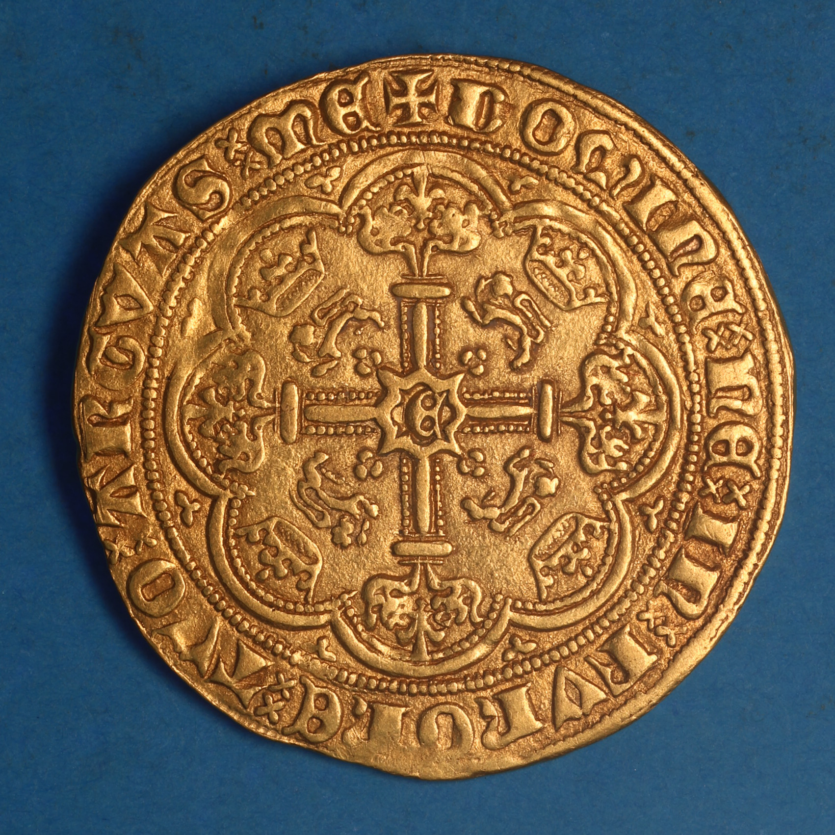 Edward III AD 1327-1377 Gold Half Noble Treaty Period London - Silbury ...