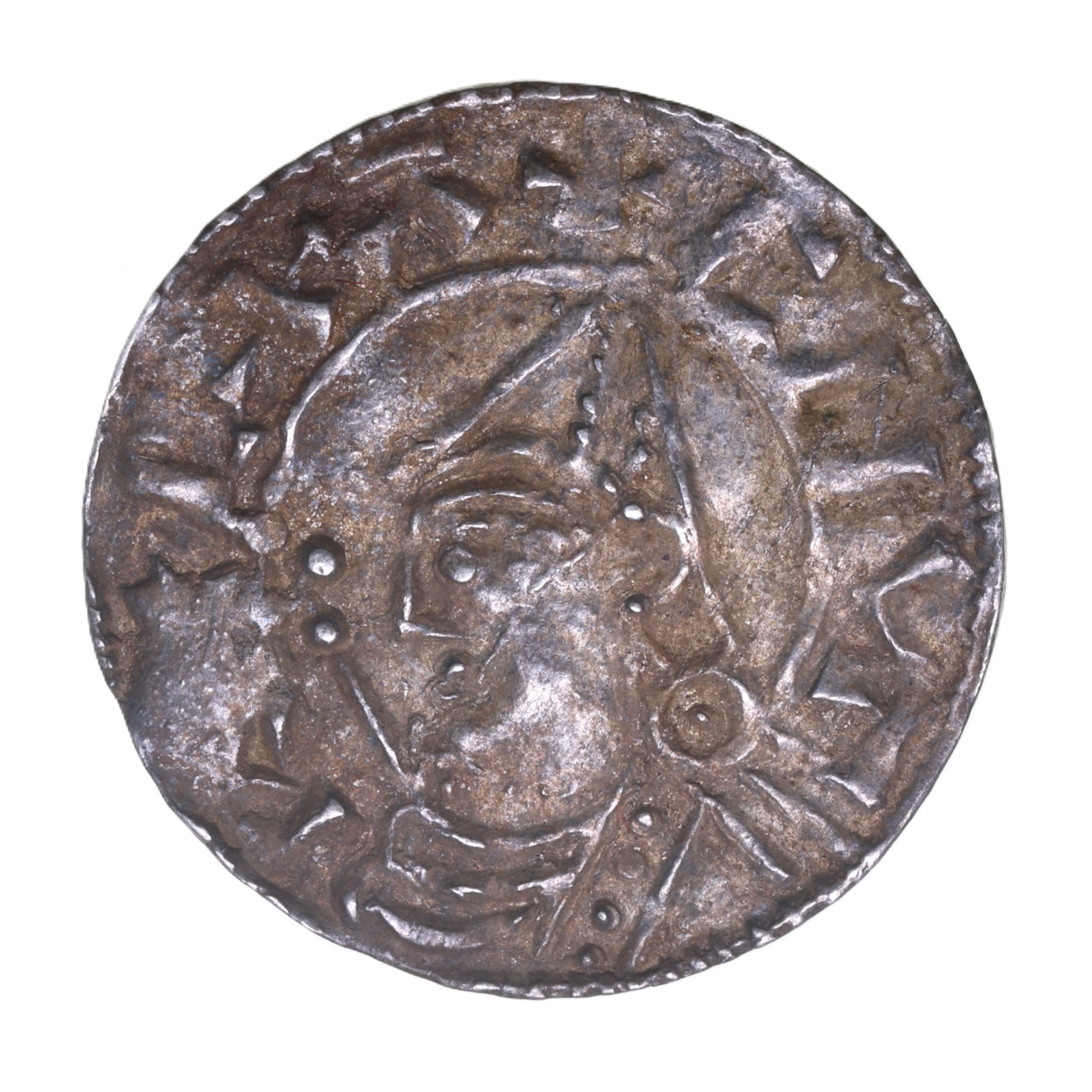 Cnut AD 1016-1035 Silver Penny Pointed Helmet Type London - Silbury ...